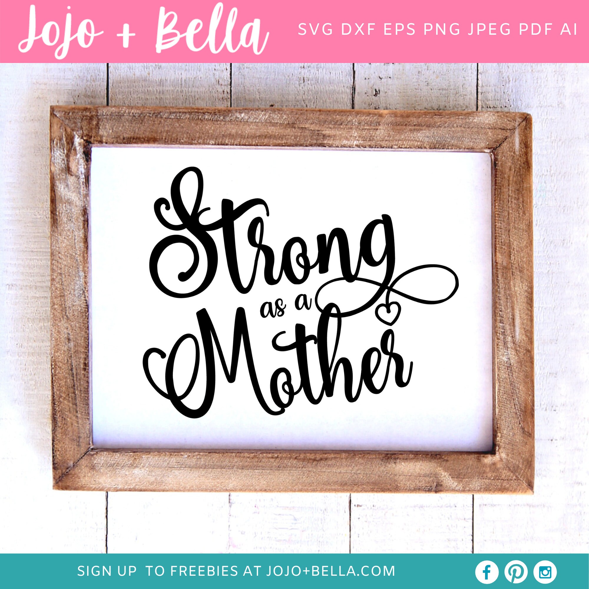Strong As A Mother Svg Mom SVG Mama Svg Mother's Day | Etsy