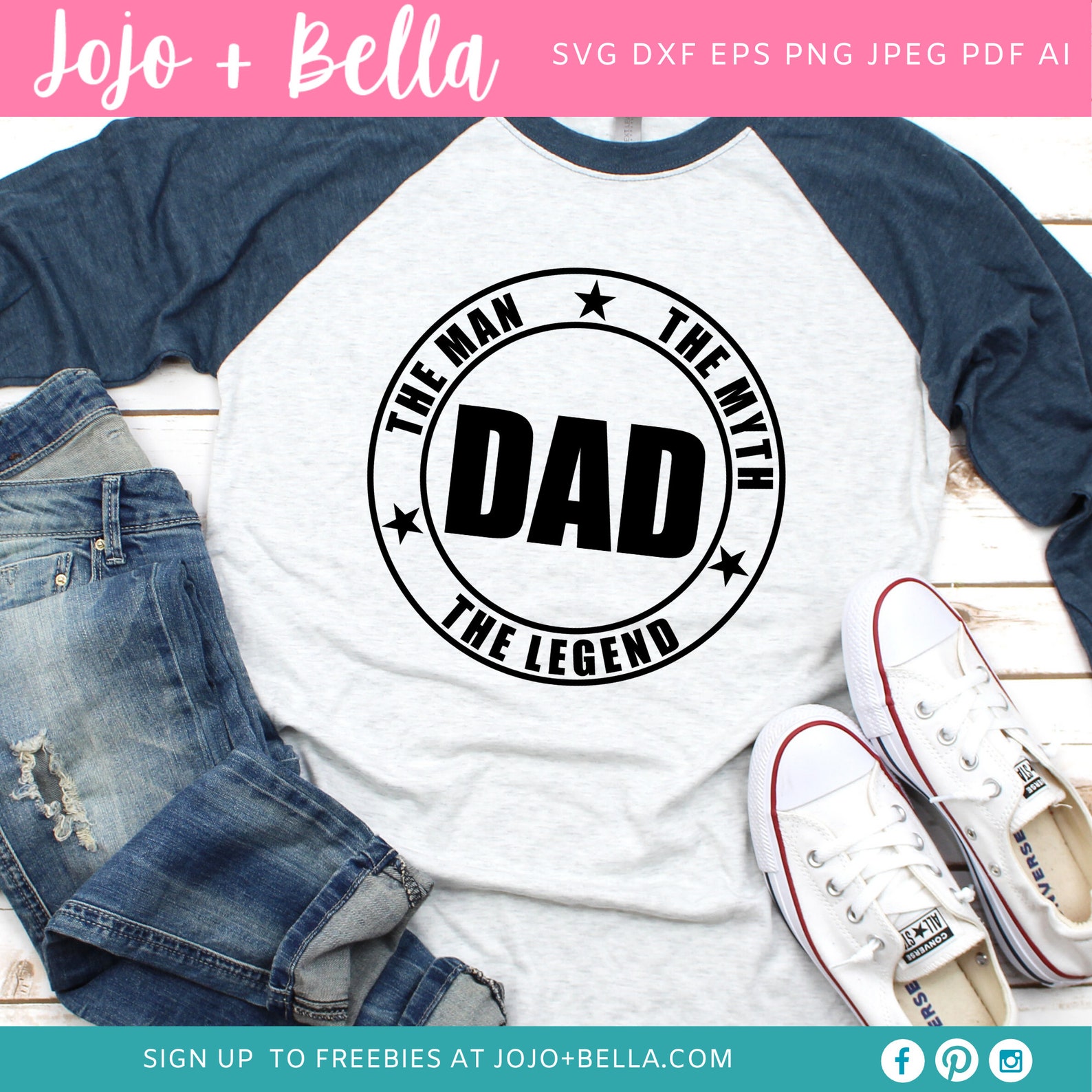 Dad Svg / Fathers Day SVG / Dad Shirt Svg / Dad the Man the - Etsy