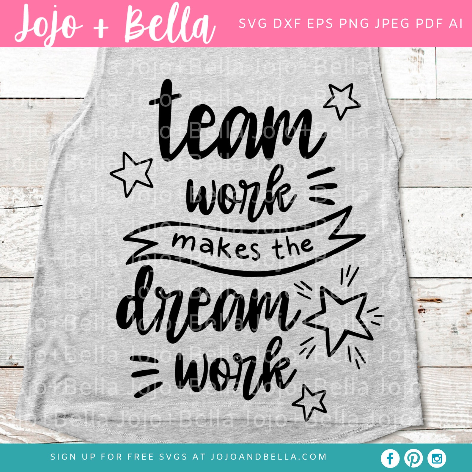 Team Work Makes the Dream Work SVG Office Svg Team Svg | Etsy
