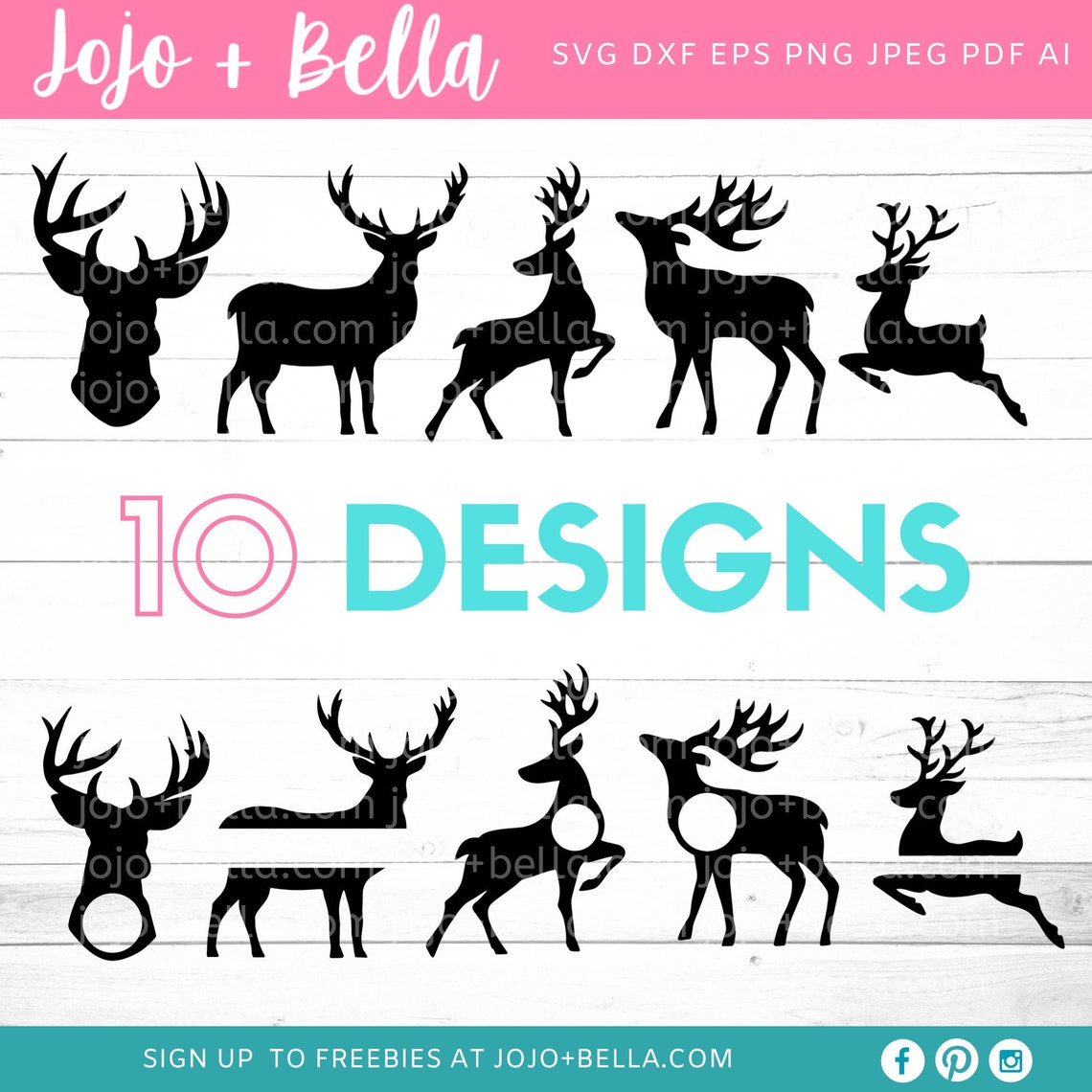 Reindeer SVG Bundle Deer Svg Christmas SVG Deer Head Svg - Etsy