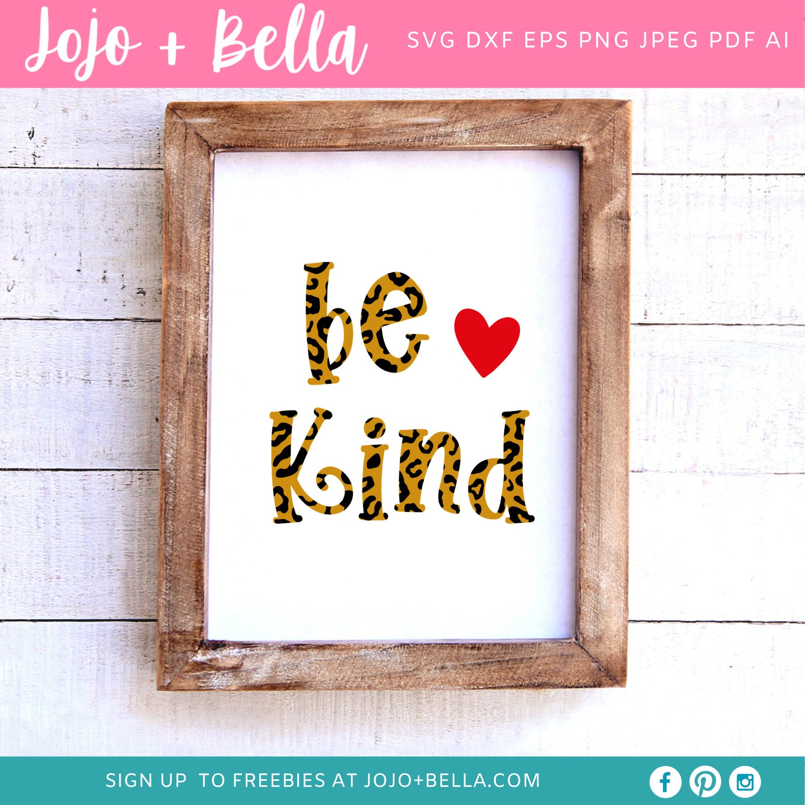 Be Kind Leopard Print Svg, Be Kind Svg, Leopard Print Svg, Kindness Svg ...