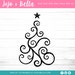 Swirly Christmas Tree SVG, Christmas Tree Svg, Swirly Chirstmas Tree ...
