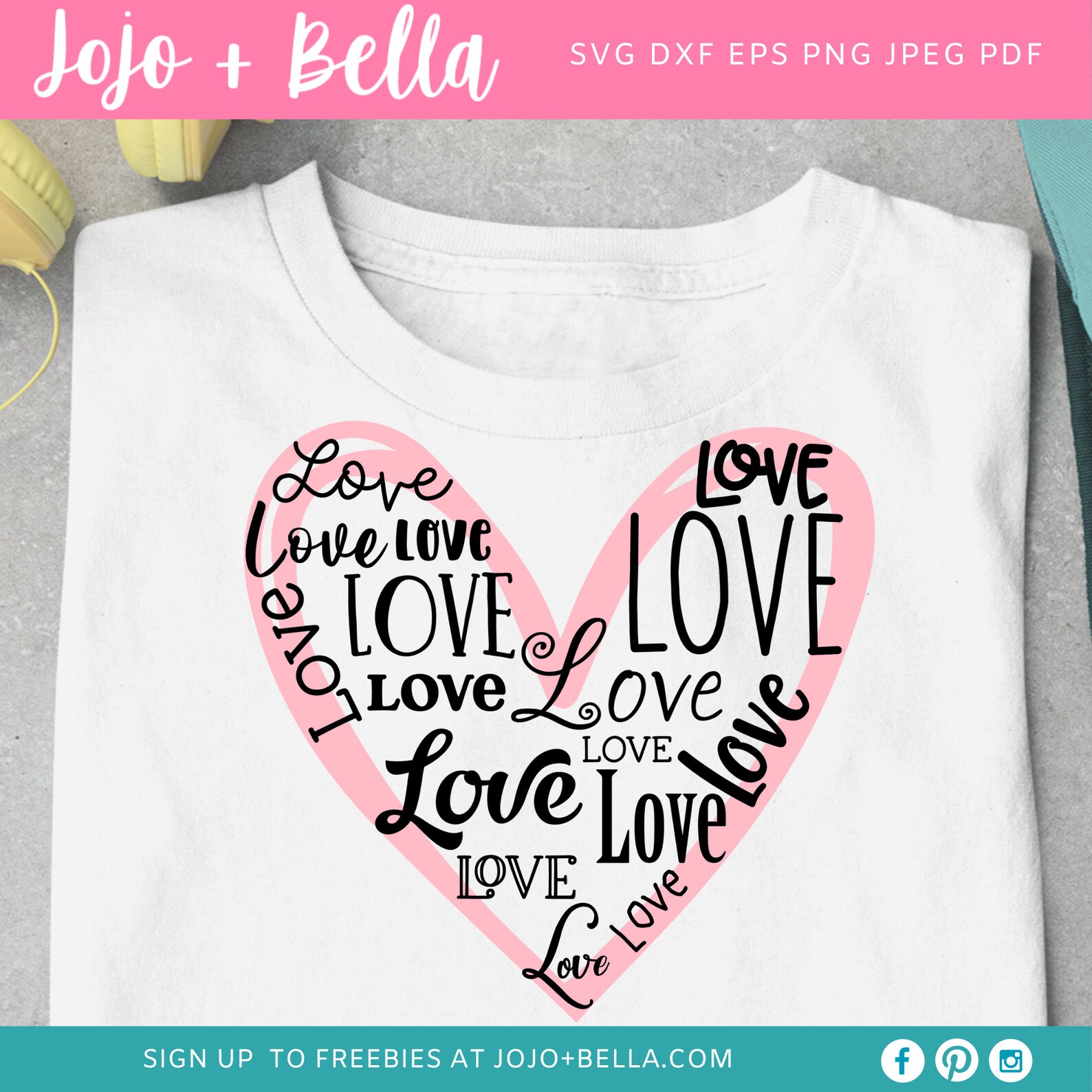 Love Svg, Valentines Svg, Love Love Love Svg, Valentines Day Svg ...