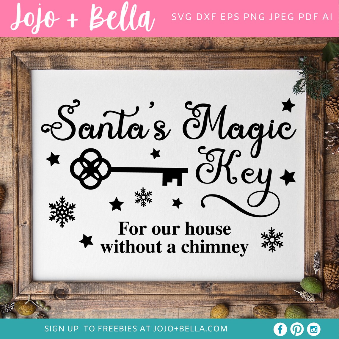 Santa's Magic Key SVG Christmas Svg Santa Sign Svg - Etsy