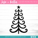Swirly Christmas Tree SVG, Christmas Tree Svg, Swirly Chirstmas Tree ...