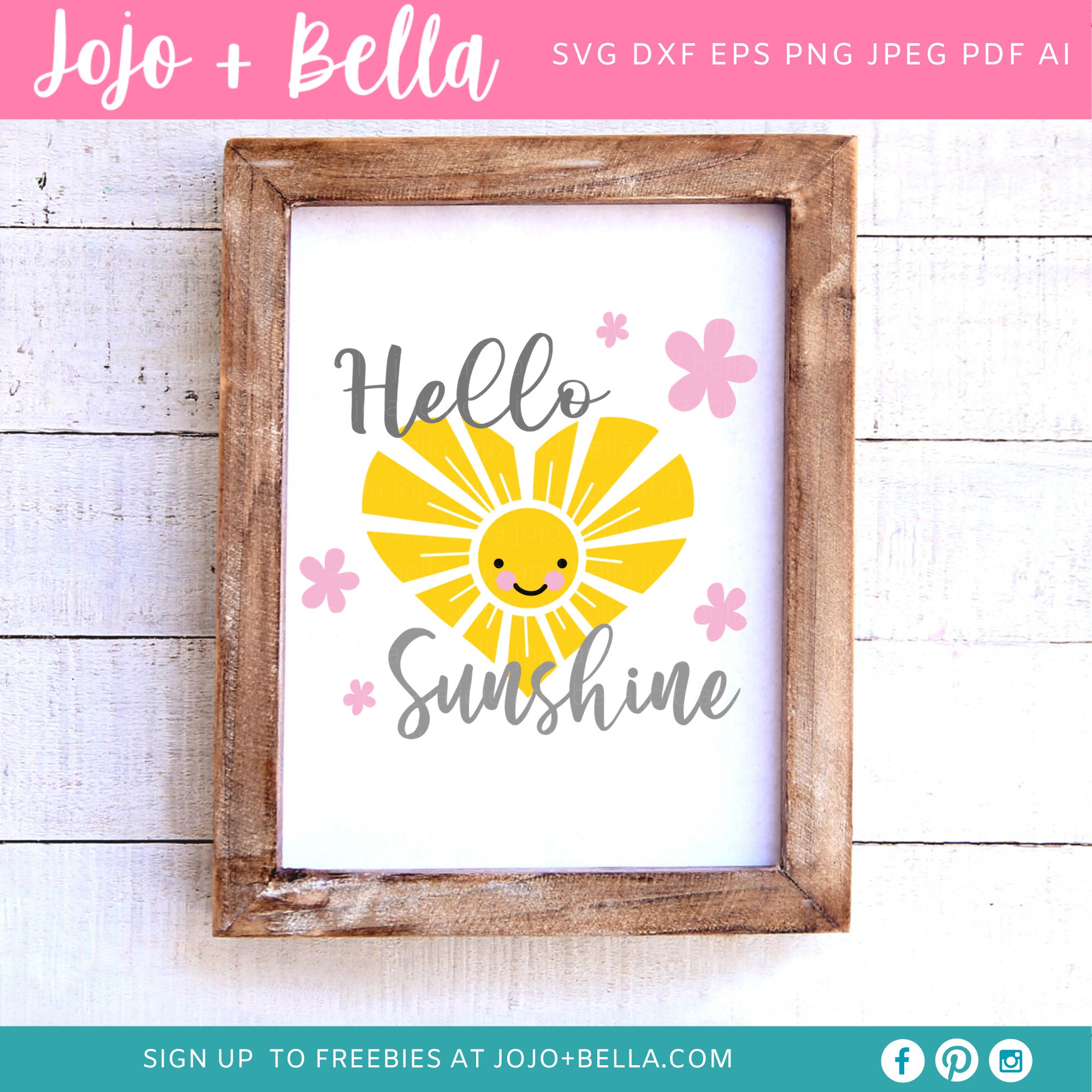 Hello Sunshine Svg, Summer SVG, Baby Svg, Sun Svg, Vacation Svg, Beach ...