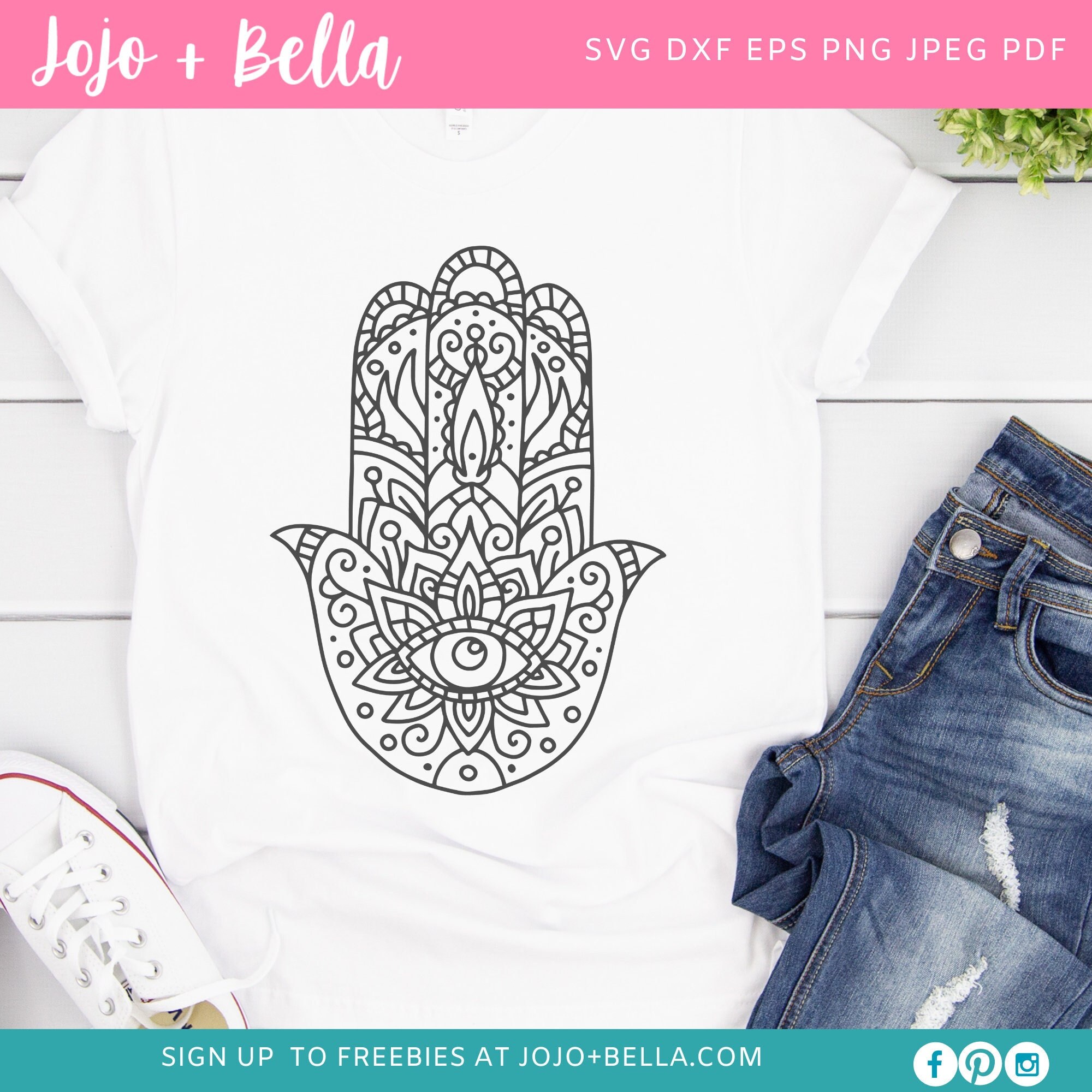 Hamsa Hand Svg Mandala Svg Mystical Svg Yoga Svg Hand - Etsy