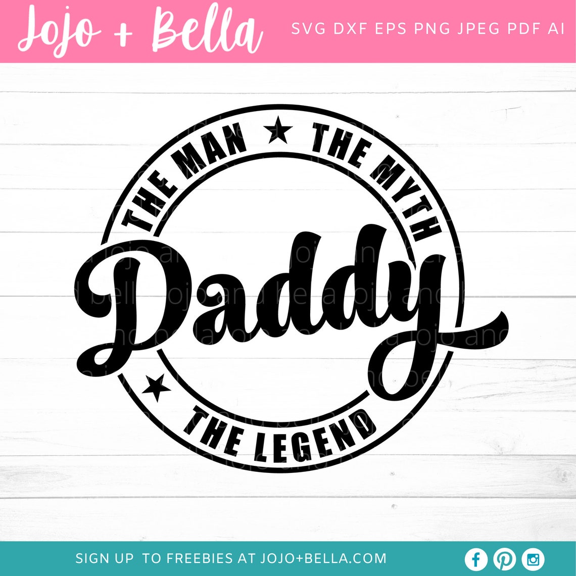 Dad Svg / Daddy the Man the Myth the Legend Svg / Fathers Day SVG / Dad ...