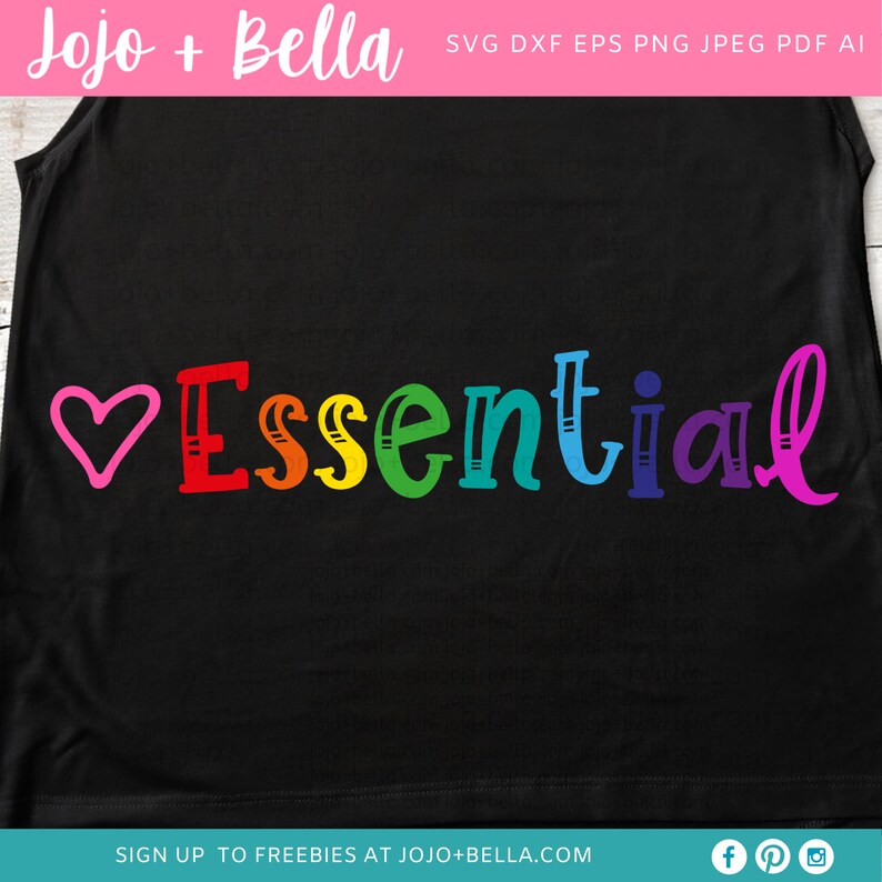 Essential Svg Rainbow Svg Essential Worker Svg Nurse Svg - Etsy