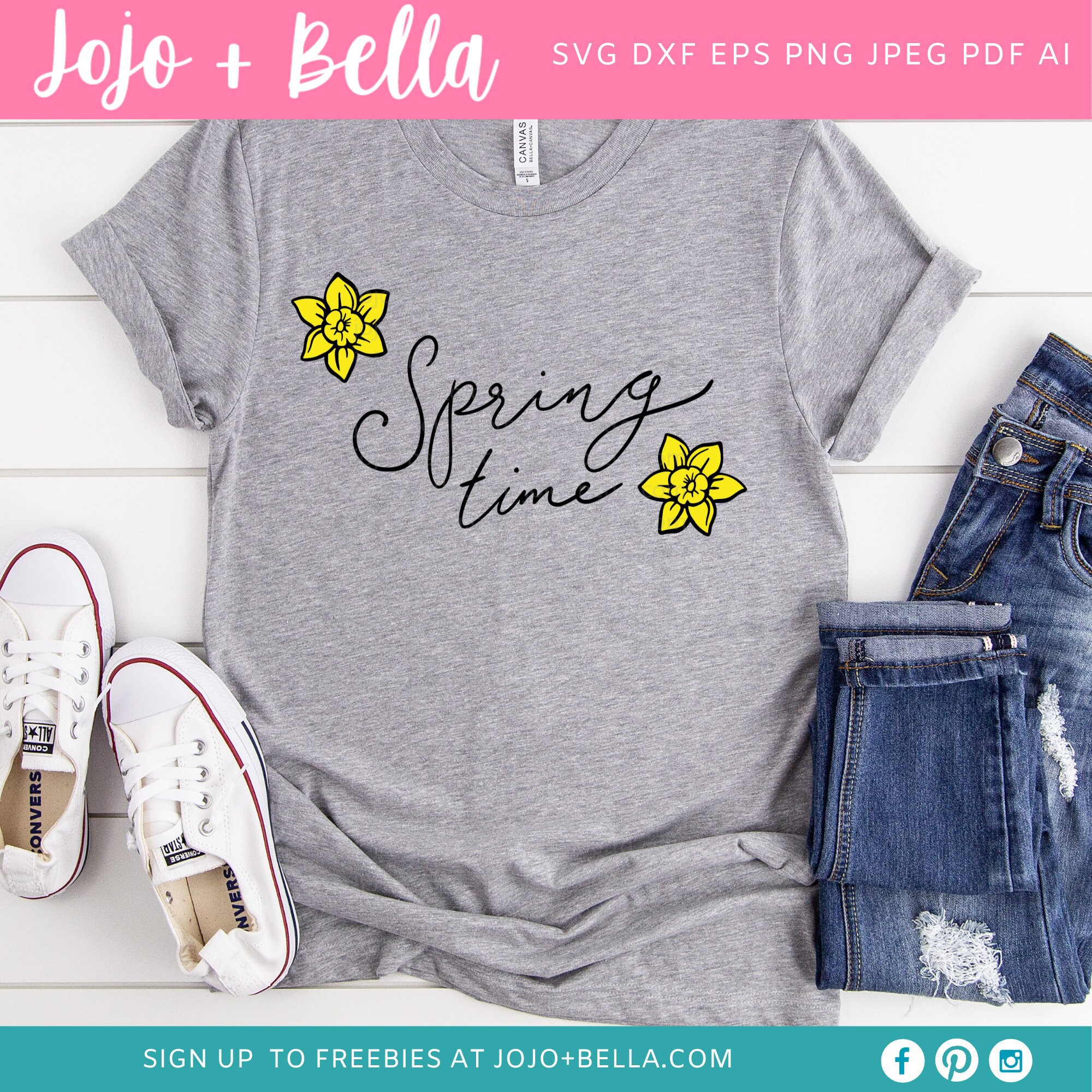 Spring Time SVG Hello Spring Svg Easter Svg Flower Svg | Etsy