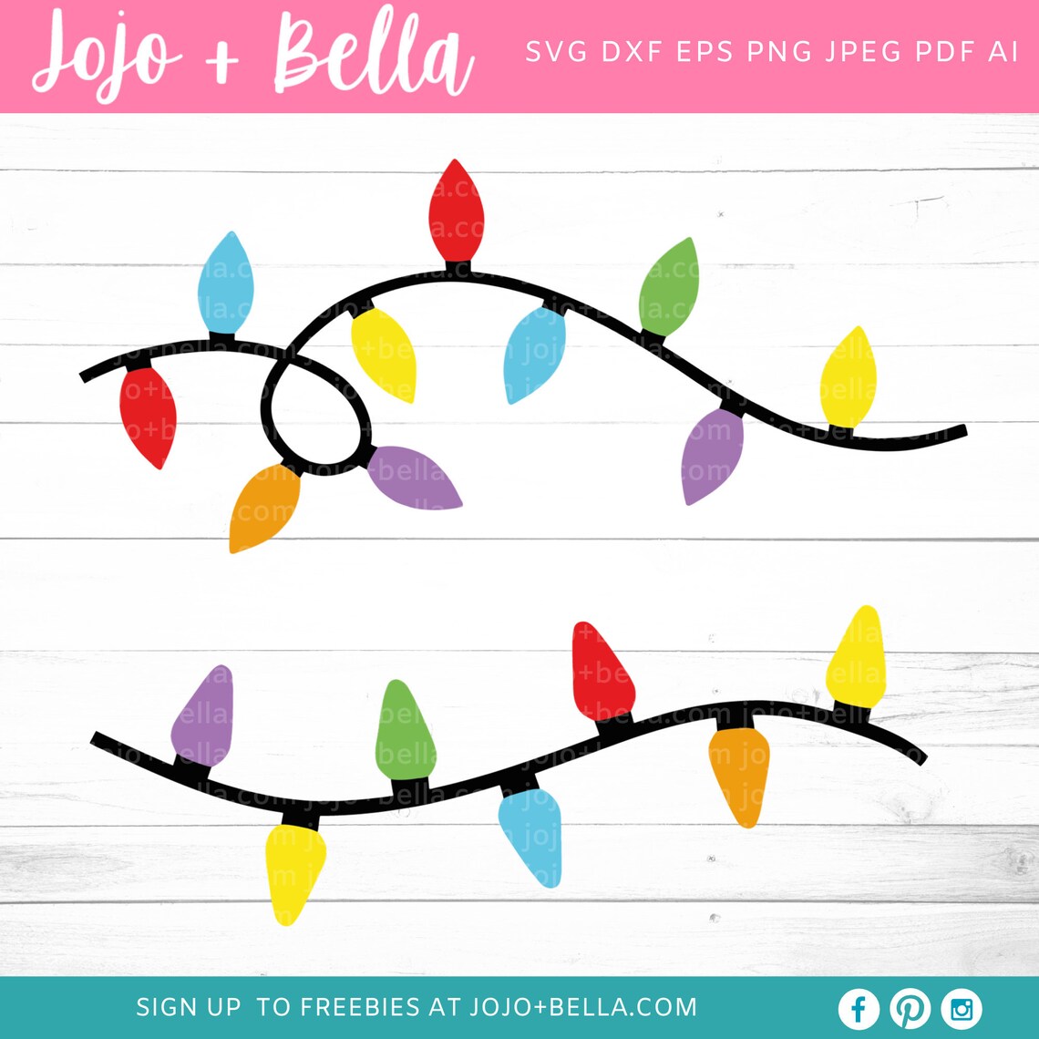 Christmas Lights SVG String of Christmas Lights Svg Cut - Etsy