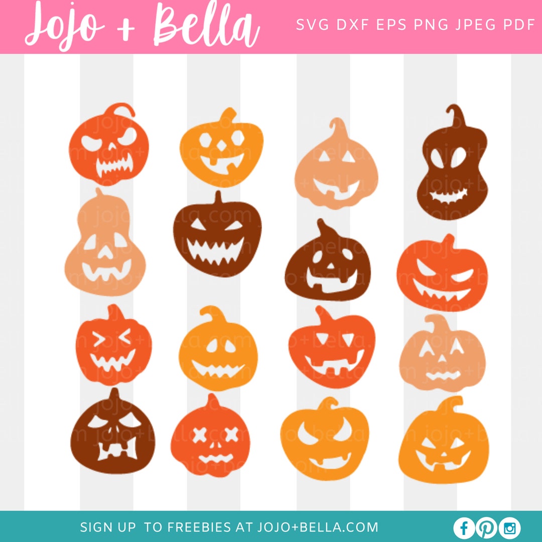 Pumpkin Faces SVG, Pumpkin Face Svg Bundle - Pumpkin Face Svg File ...