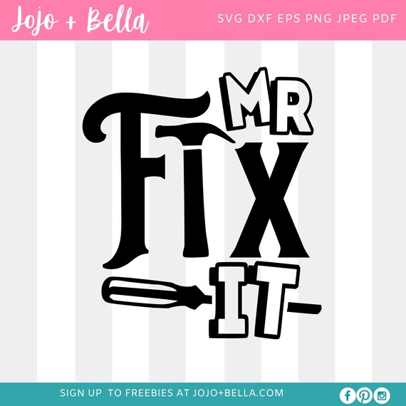 Mr Fix It Mr Broke It Svg do It Your Own Decors DIY Dad - Etsy