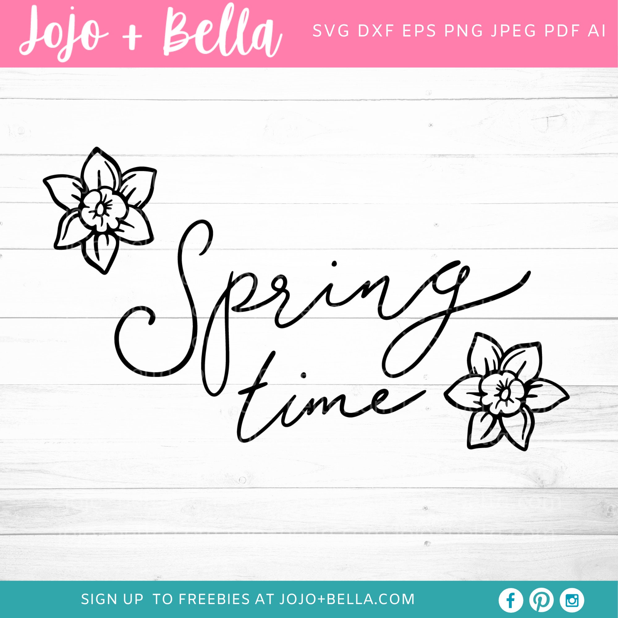 Spring Time SVG Hello Spring Svg Easter Svg Flower Svg | Etsy
