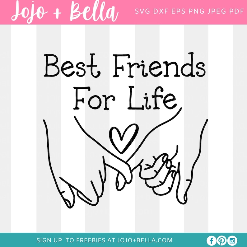 Best Friends for Life SVG, Best Friends Svg, Png, Pinky Promise Svg ...