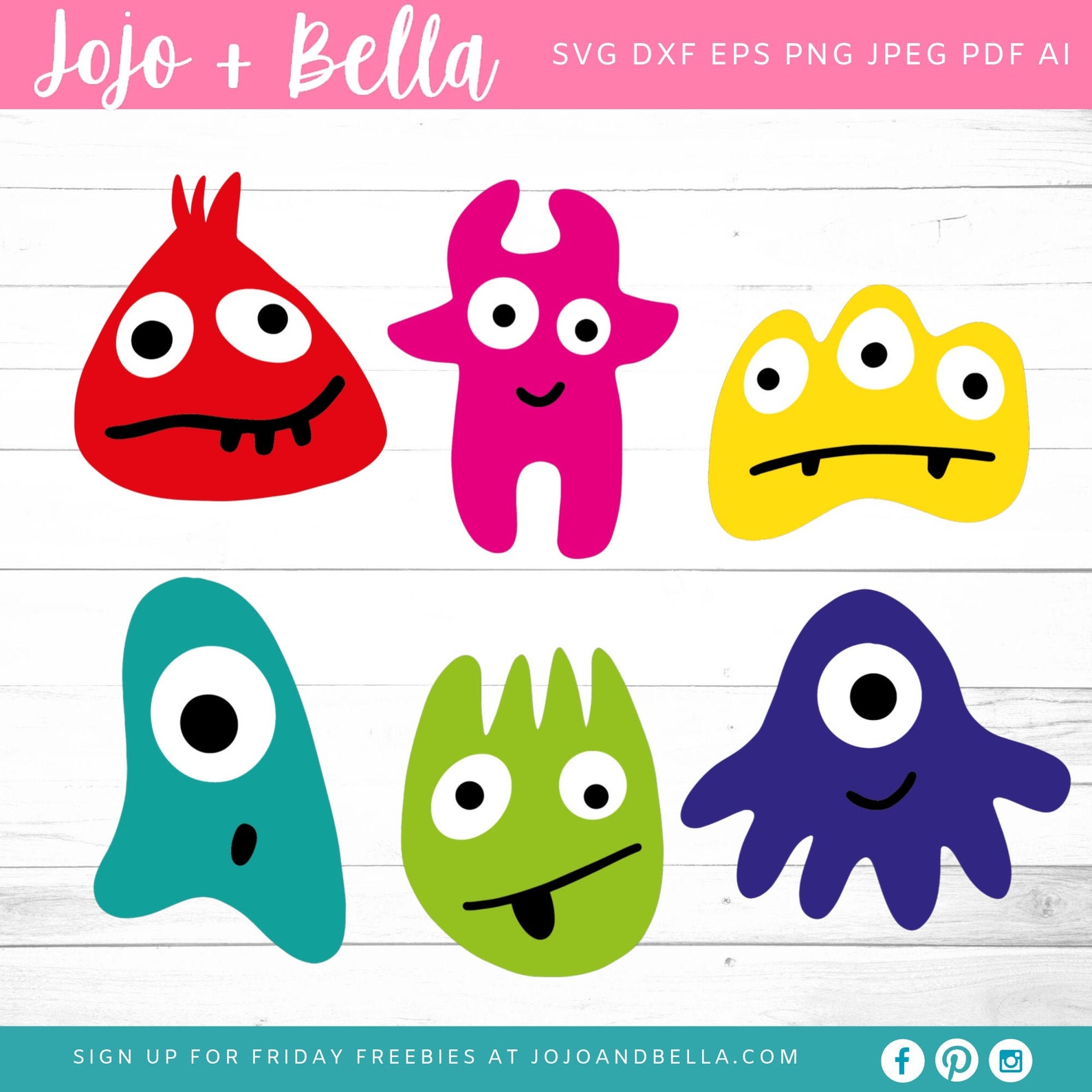 Monster SVG Bundle Cute Monster Funny Monster Svg Monster | Etsy UK