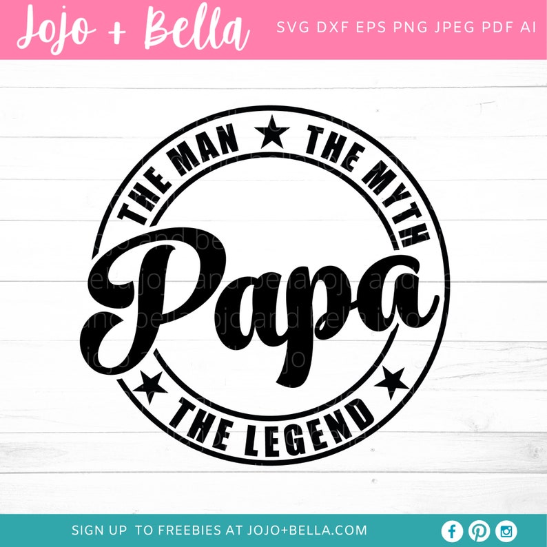 Papa Svg / Papa the Man the Myth the Legend Svg / Dad Svg / - Etsy UK