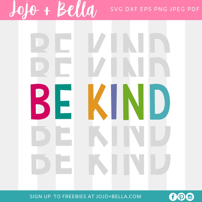 Be Kind Svg Cut Files for Cricut Be Kind Shirt Svg Kindness | Etsy