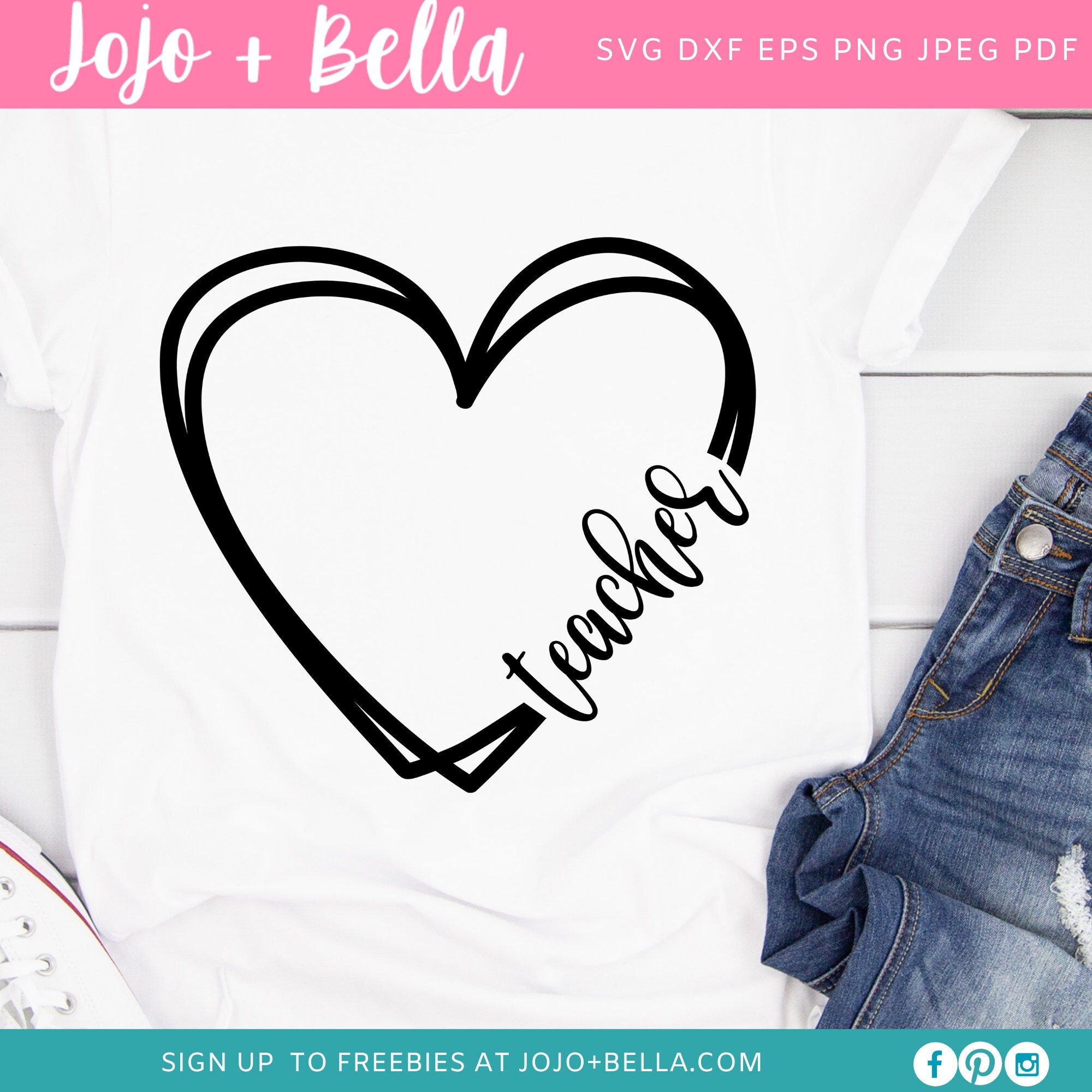 Teacher Heart Svg Teacher Shirt Svg Teacher Appreciation - Etsy