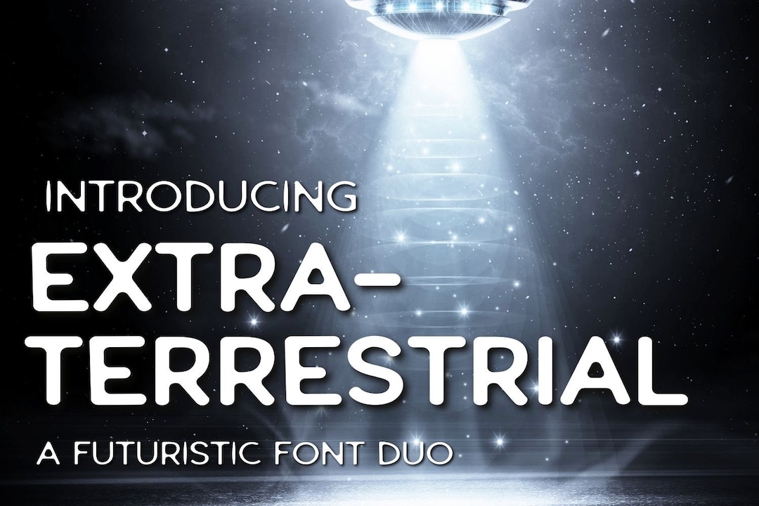 Extraterrestrial Font, Halloween Font, Fonts for Cricut, Display Font ...