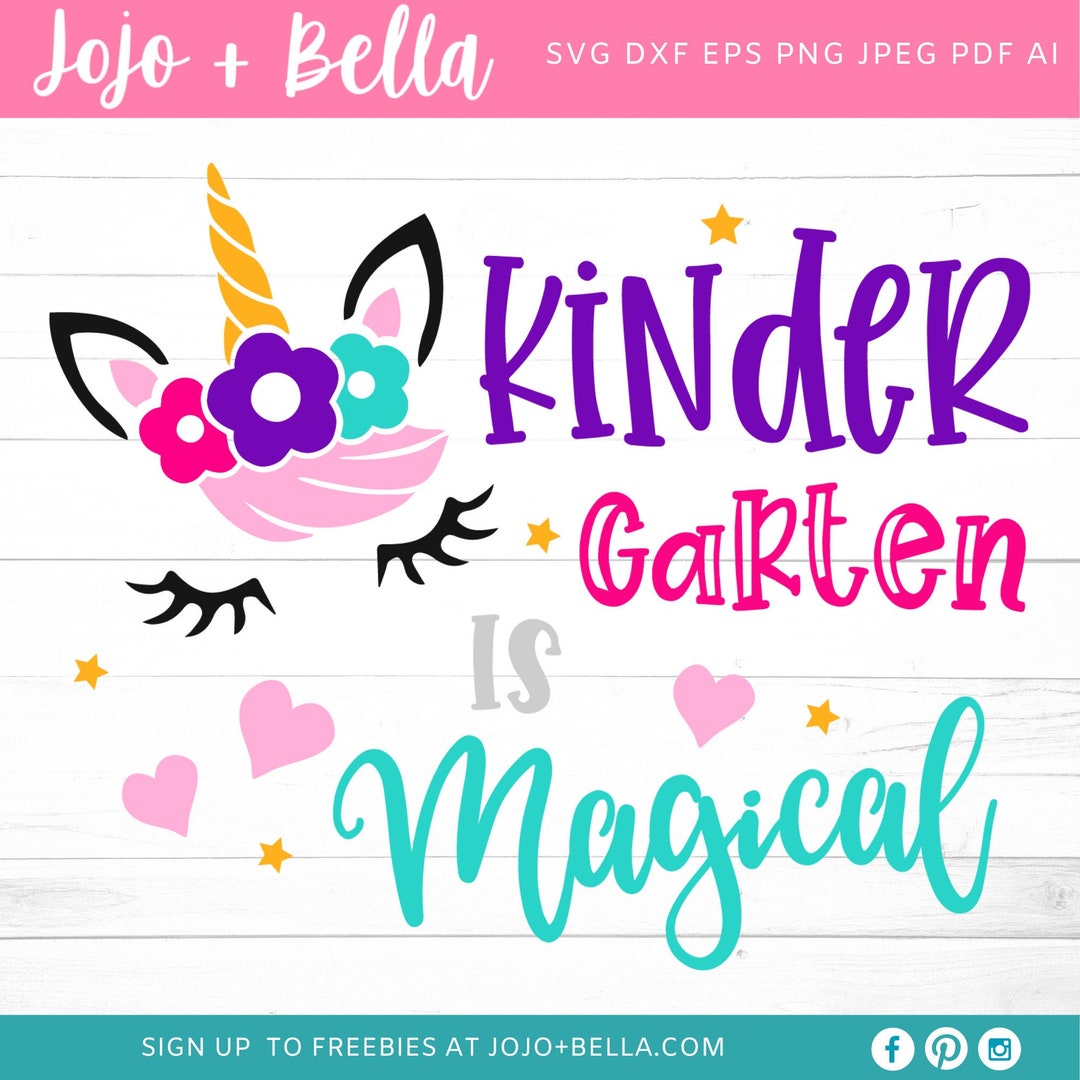 Kindergarten is Magical Svg, Kindergarten Svg, Back to School Svg, Svg ...