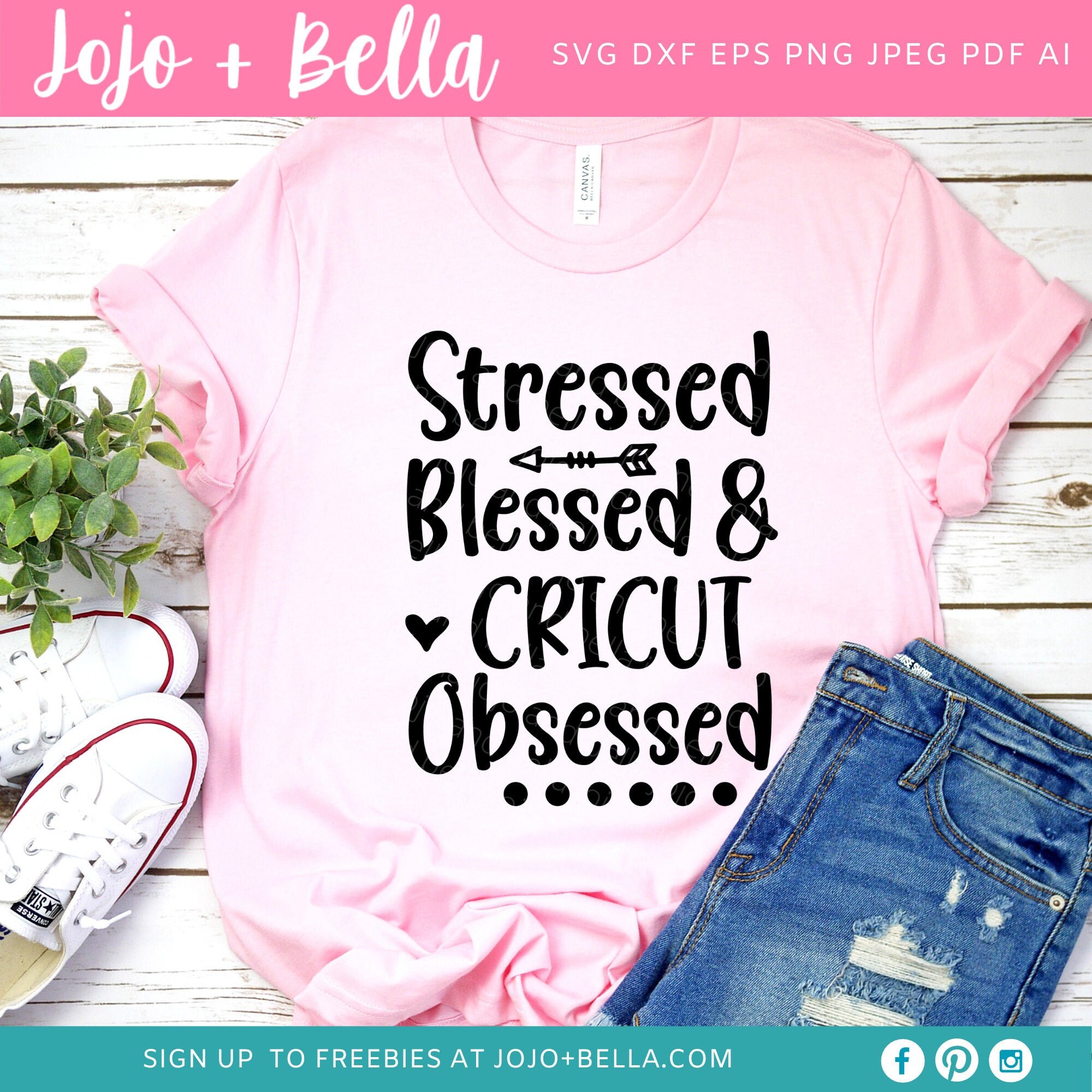 Stressed Blessed and Cricut Obsessed Svg Svg Cricut Svg Svg | Etsy