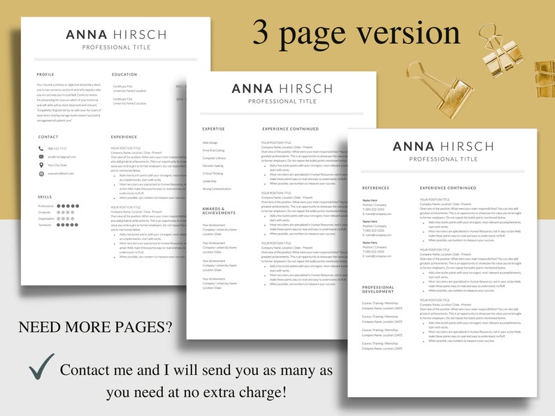 Clean Resume, Resume Template Google Docs, Resume Template Word, Apple ...