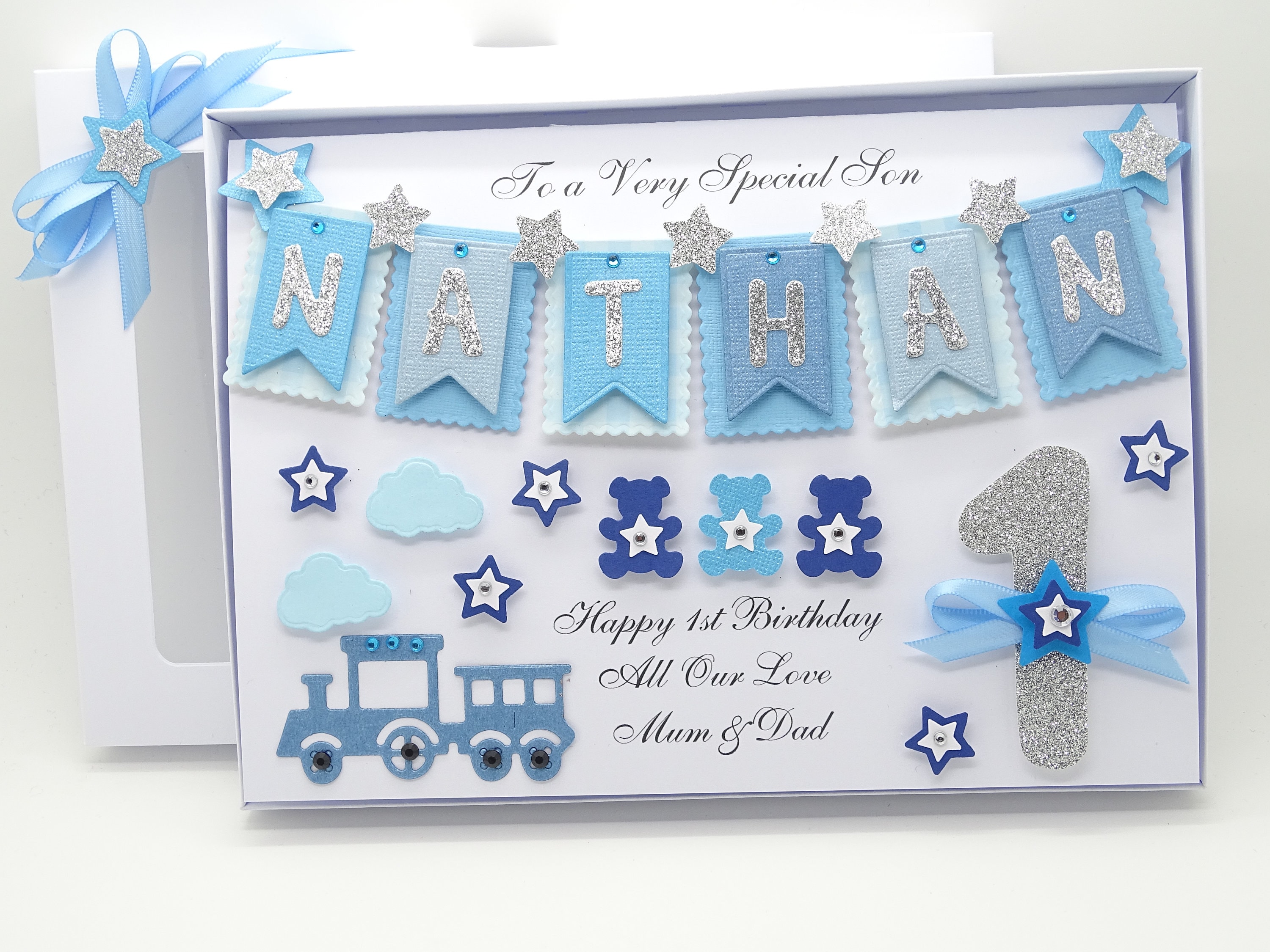 Handmade PERSONALISED 1st Birthday Card First 2nd 3rd 4th Any | Etsy UK