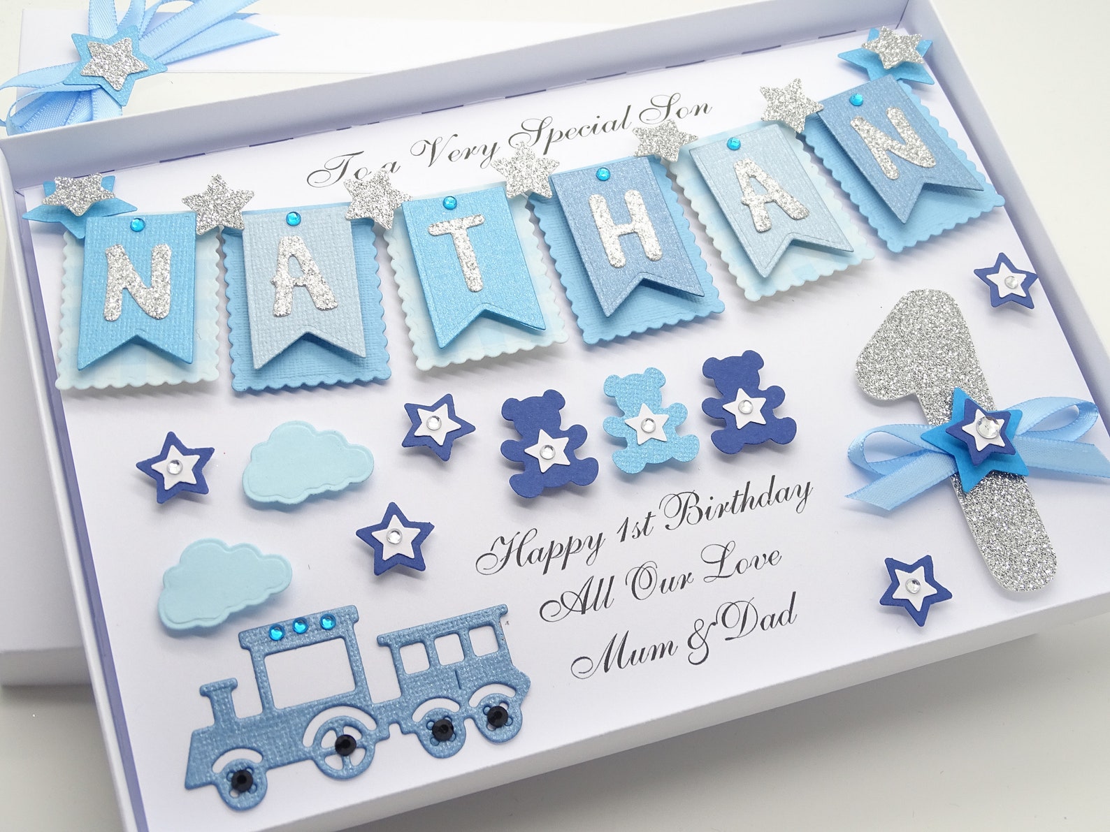 Handmade PERSONALISED 1st Birthday Card First 2nd 3rd 4th Any - Etsy UK