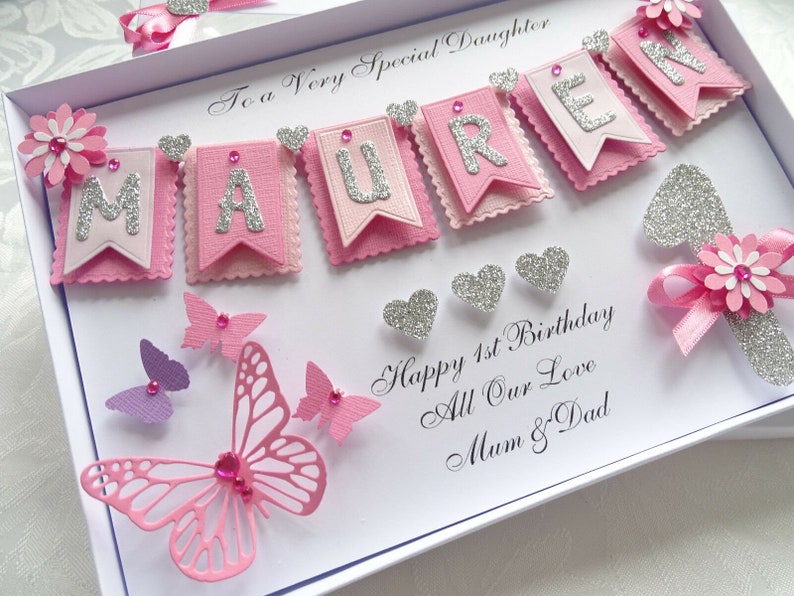 Handmade PERSONALISED 1st Birthday Card First 2nd 3rd 10th - Etsy