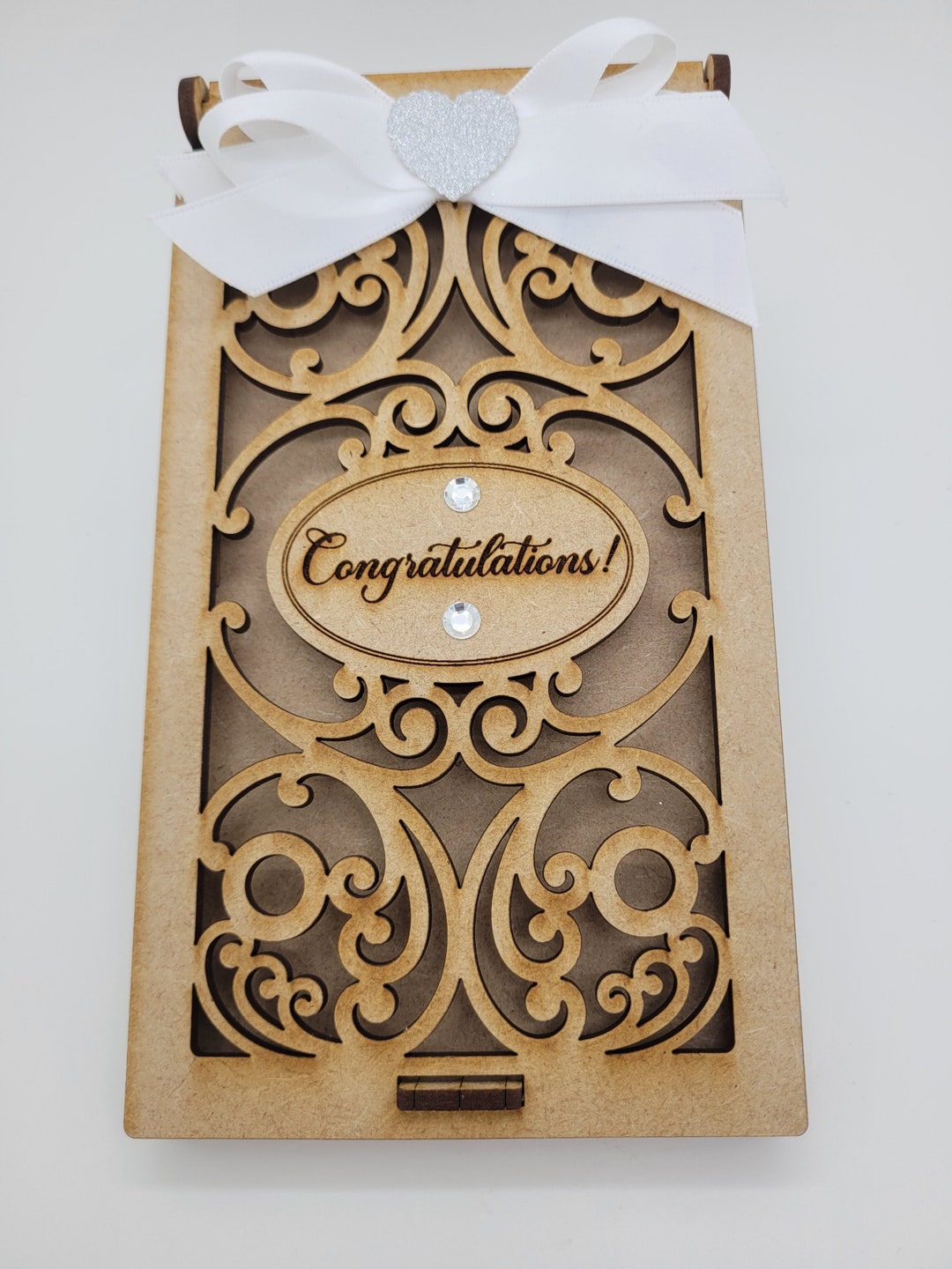 Wedding Money Wallet Wooden MDF Laser Cut Any Occassion Congratulations ...