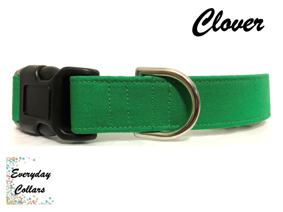 CLOVER Dog Collar Cat Collar Green Dog Collar Green - Etsy