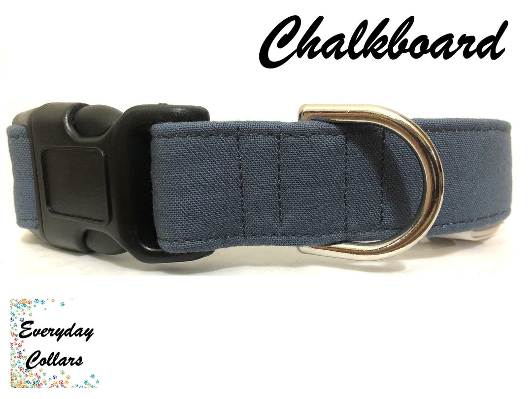 CHALKBOARD Dog Collar Cat Collar Gray Dog Collar Gray Cat Collar ...