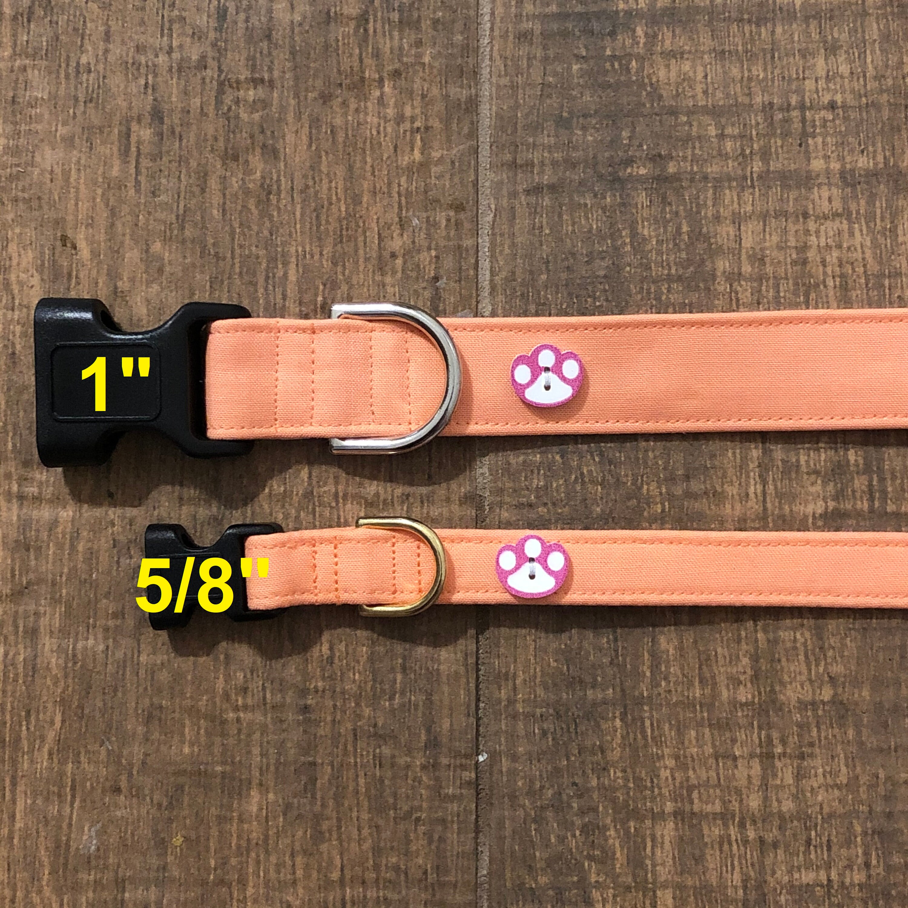 Solid Color Dog Collar CREAMSICLE Solid Color Cat Collar | Etsy