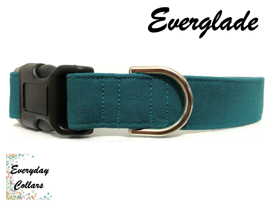 EVERGLADE Dog Collar Cat Collar Teal Dog Collar Teal Cat Collar ...