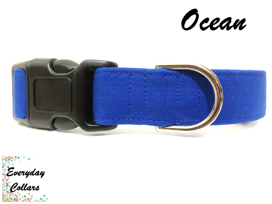 OCEAN Dog Collar Cat Collar Blue Dog Collar Blue Cat Collar Everyday ...