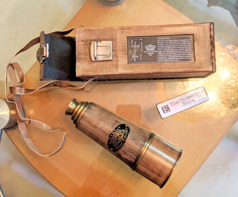 Brass Telescope Handmade Nautical Brass Long View Telscope W | Etsy