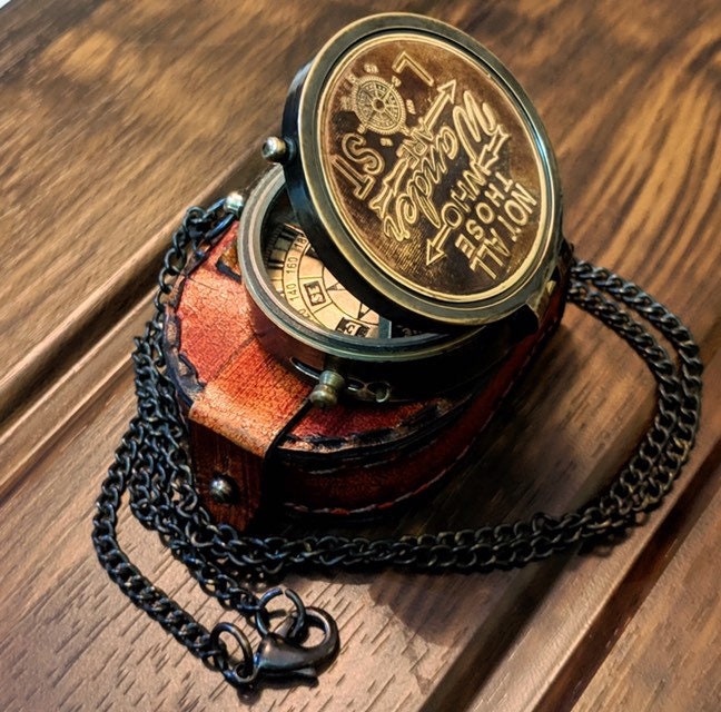 Personalized Compass Compass Locket Personalized gift | Etsy