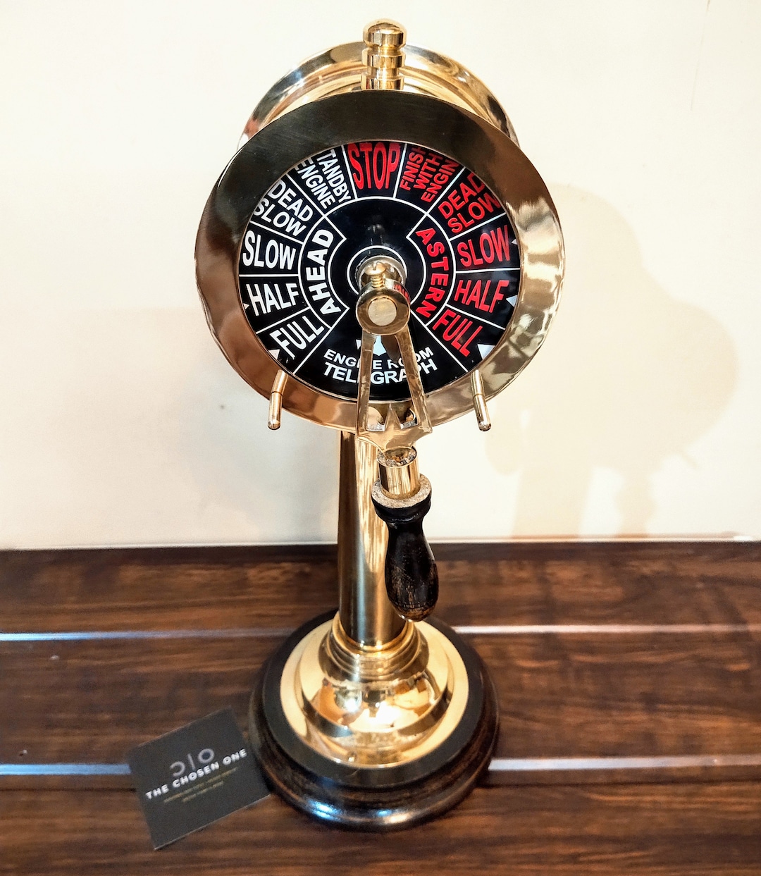 Handmade Ship Engine Telegraph Replica Engine Room Brass Telegraph ...
