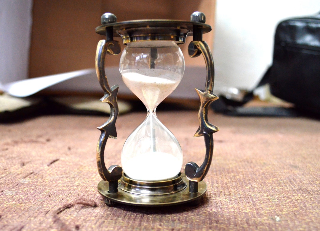 Handmade Brass Hourglass / Brass Sand Timer / Table Top Brass Decor ...
