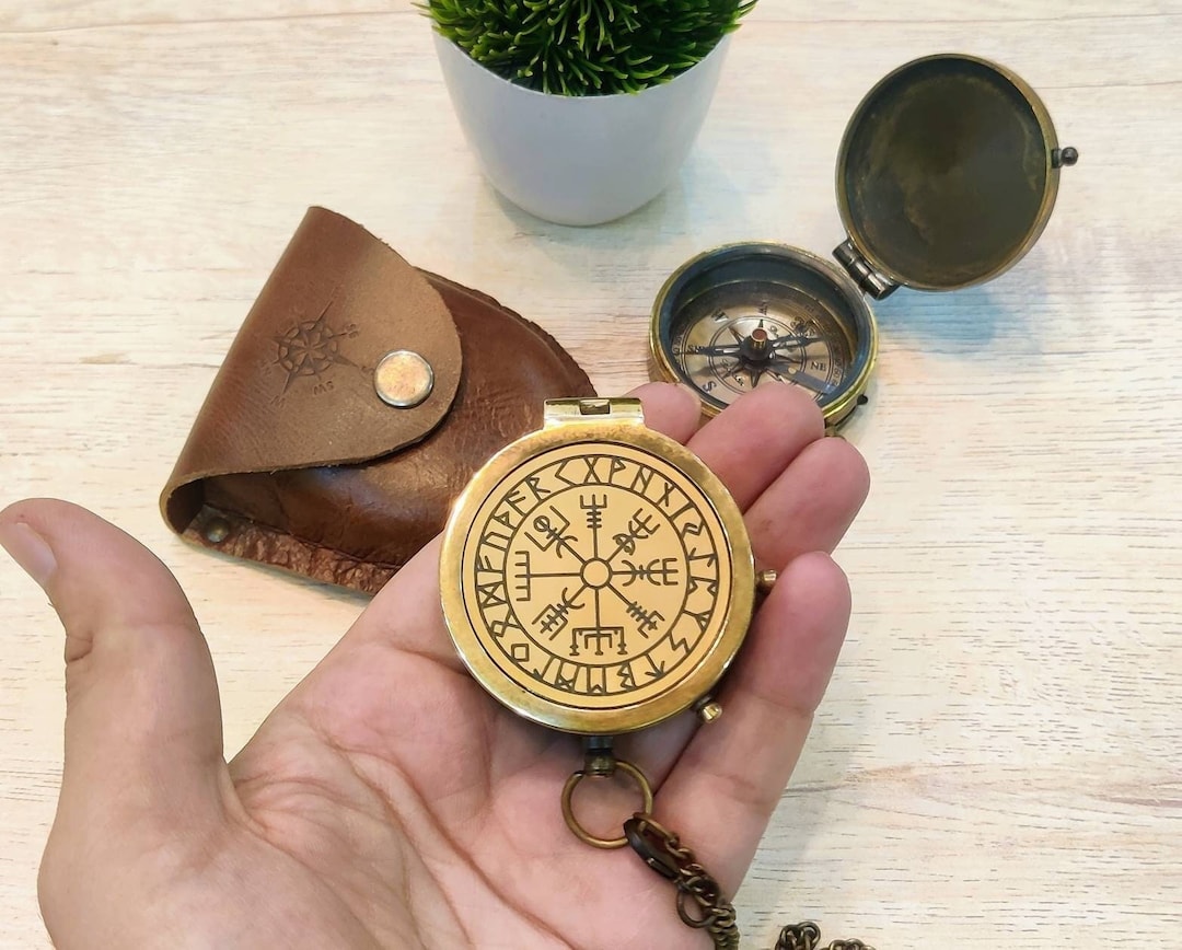 Nordic Compass, Viking Necklace, Viking Vegvisir, Personalized Nordic ...