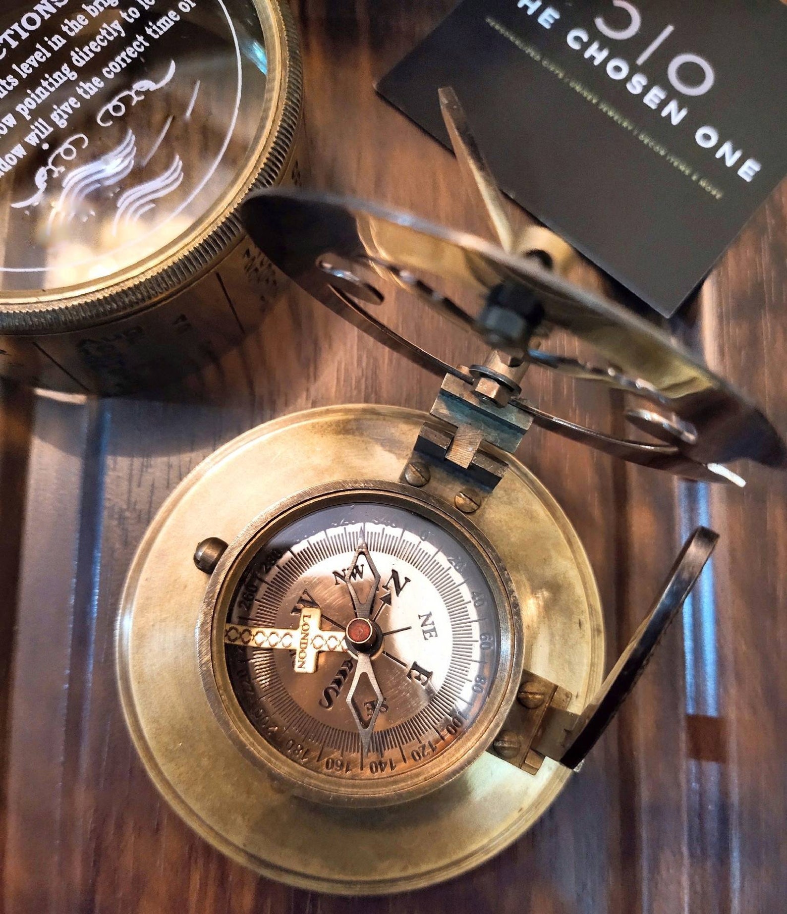 Working Compass Brass Sundial Handmade Nautical Sundial | Etsy