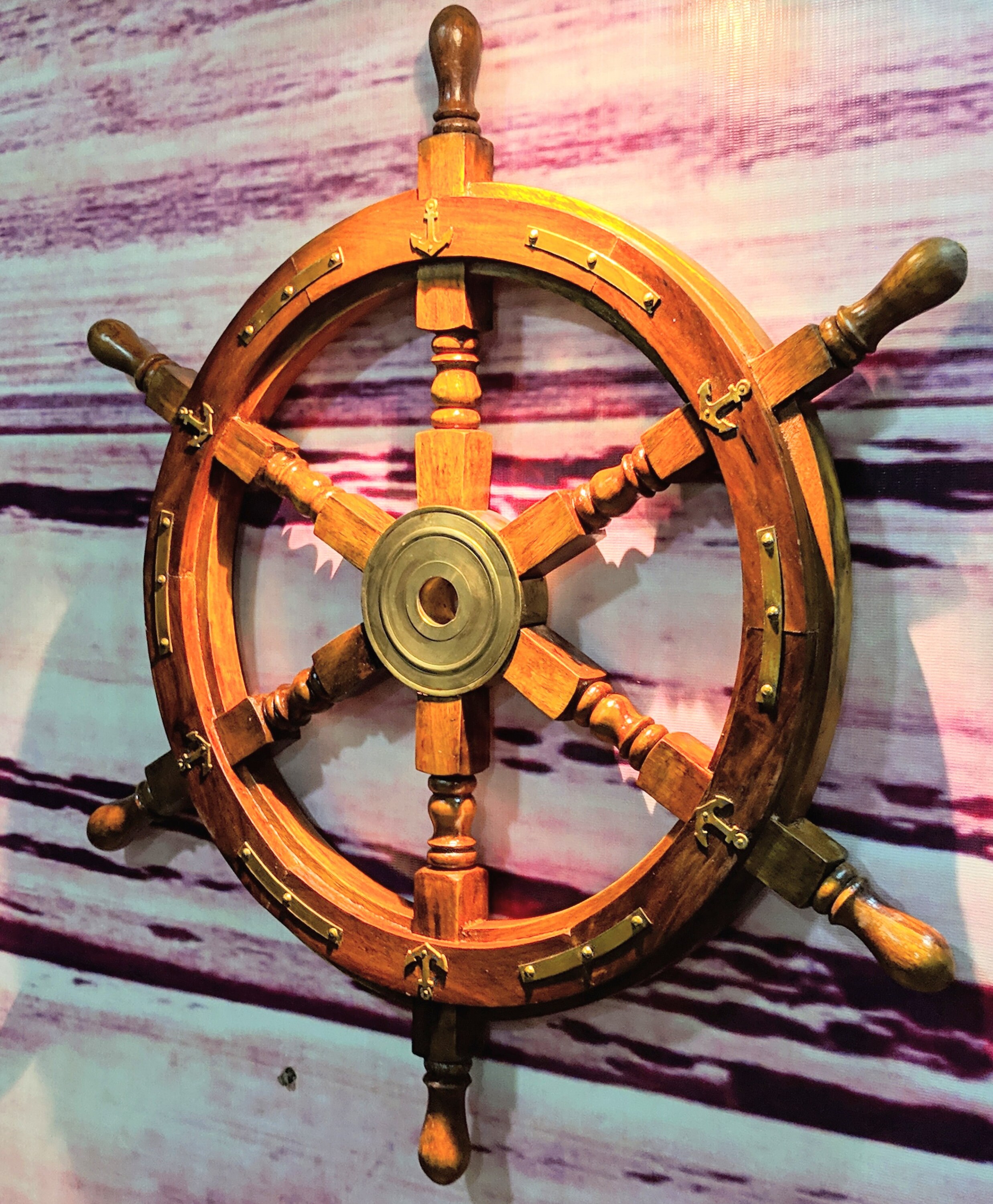 Vintage-Style Wooden Ship wheel Christmas Gift Wall Hanging | Etsy