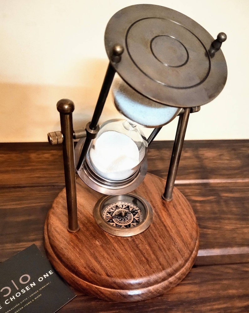 Brass Hourglass / Brass Sand Glass / Table Top Brass Decor - Etsy