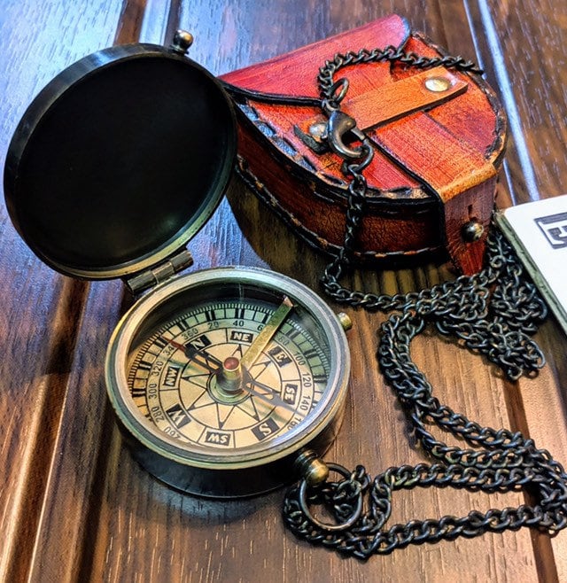 Personalized Compass Compass Locket Personalized gift | Etsy