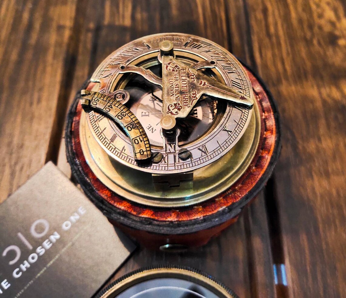 Working Compass Brass Sundial Handmade Nautical Sundial | Etsy