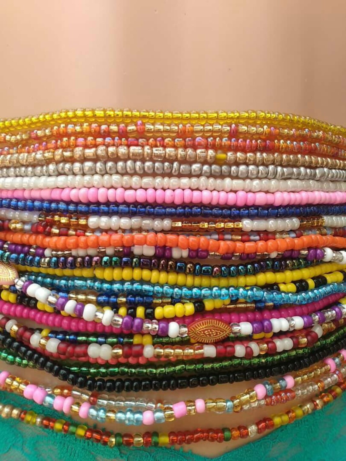Colorful African Waist Beads Etsy