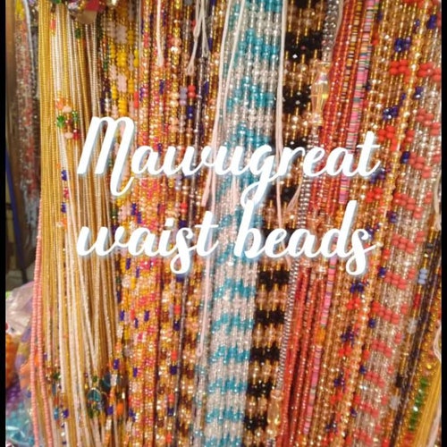 Tie on Waist Beads Set Tie Ons Thread Waist Beads Waist - Etsy