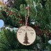 Christmas Wood Burned Ornament, Pine Tree Ornament, Merry Christmas ...