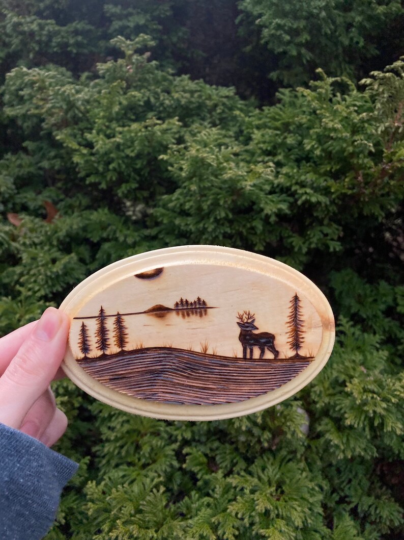 Wood Burn Plaque Deer Plaque Wood Burning Art Wood Plaque - Etsy